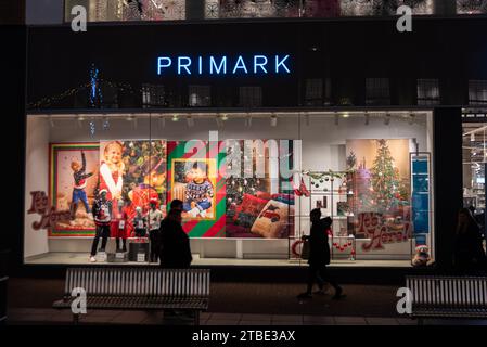 Primark Shop Window Display at Night Stock Photo - Alamy