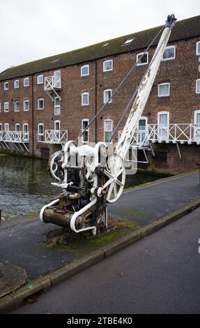 The basin at the end of the Driffield Canal in Yorkshire Stock Photo - Alamy