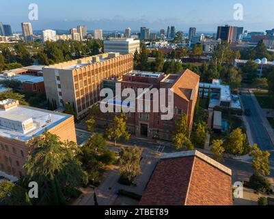 Aerial View of UCLA Campus with Traditional and Modern Architecture ...
