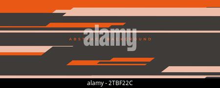 Abstract modern wide sports banner background design with horizontal ...