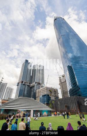 KL, Malaysia-Dec 2,2023 : People can seen exploring around The Exchange ...