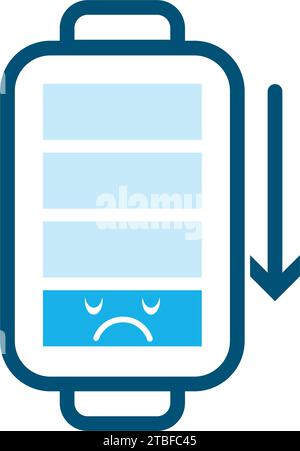 blue monday low battery Stock Vector Image & Art - Alamy
