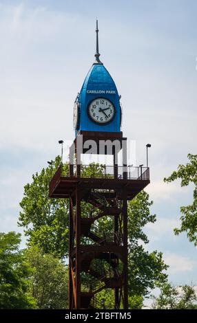 The Clock Tower at Carillon Historical Park, Museum in Dayton, Ohio ...