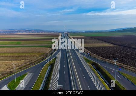 Transylvania highway A3, Romania Stock Photo - Alamy
