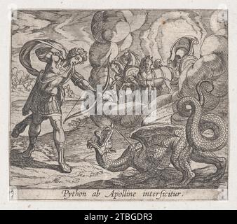 Apollo killing Python (Ovid, Metamorphoses, I, 438ff.). nieznany malarz ...