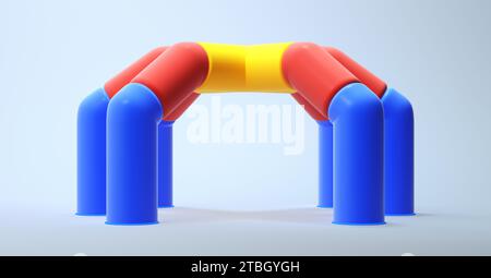 Inflatable or Plastic Colored Arch. Advertising Arch Template ...