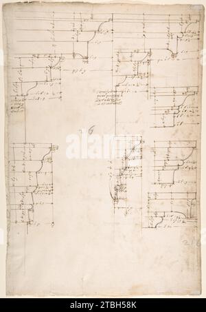 Santa Maria Maggiore, Sforza Chapel, elevation (recto) Unknown ...