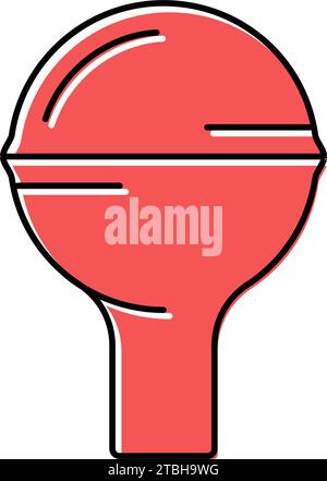 dropper bulb chemical glassware lab icon doodle illustration Stock ...