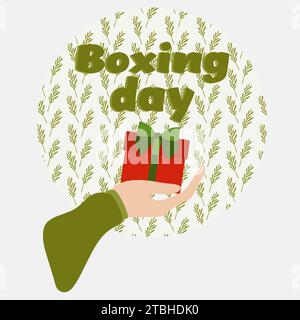 Boxing Day Sale Social Media Stories Flat Cartoon Hand Drawn Templates ...