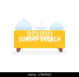 catering buffet or sunday brunch icon Stock Vector Image & Art - Alamy