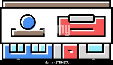 concession shop color icon vector. concession shop sign. isolated ...