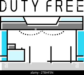 duty free shop color icon vector illustration Stock Vector Image & Art ...