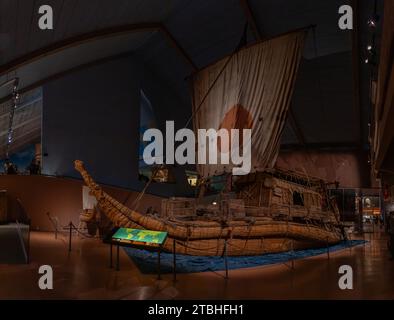 A picture of the Ra raft at the Kon-Tiki Museum Stock Photo - Alamy
