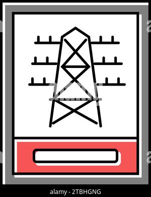 hidh electricity color icon vector illustration Stock Vector Image ...