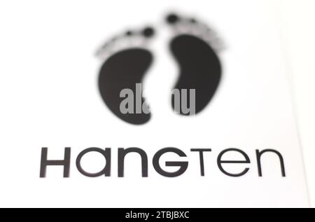 Signs and symbols, Hang Ten logo Stock Photo - Alamy
