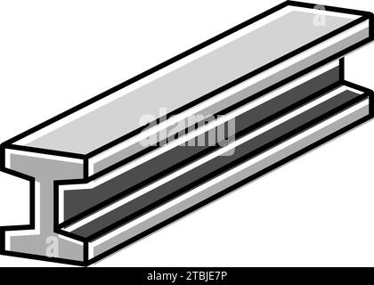 steel girders civil engineer color icon vector illustration Stock ...
