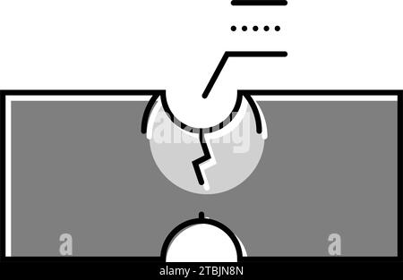 fatigue analysis mechanical engineer color icon vector illustration ...