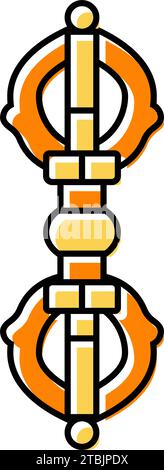 vajra dorje buddhism icon color illustration Stock Vector Image & Art ...