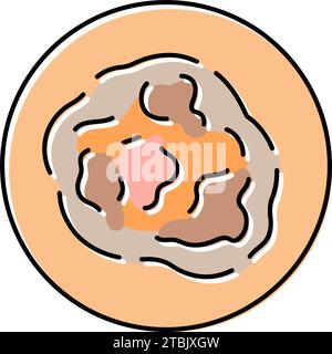unexplained bruising disease symptom line icon vector illustration ...