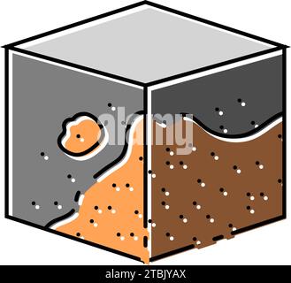 corrosion materials engineering color icon vector illustration Stock ...