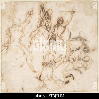 Cavalry Charge 1880 by Francesco Allegrini Stock Photo - Alamy