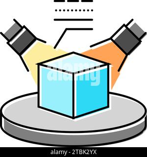 materials characterization engineering color icon vector illustration ...