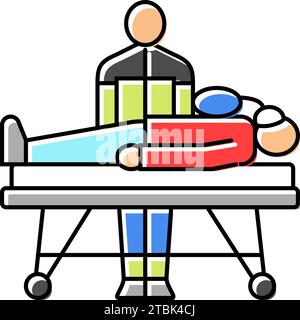 resuscitation efforts color icon vector. resuscitation efforts sign ...