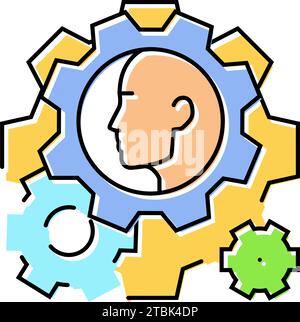 progress gears motivation color icon vector illustration Stock Vector ...