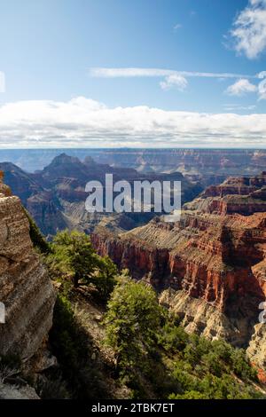 Photograph of the spectacular Grand Canyon, taken from the Bright Angel ...