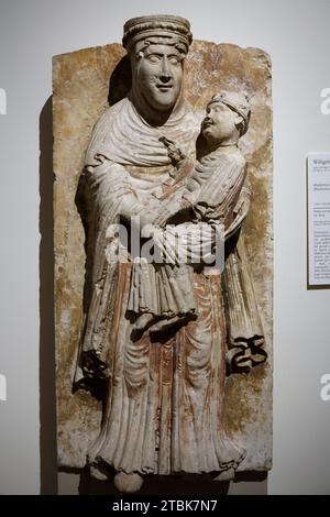 Italy Modena Galleria Estense Wiligelmo - Madonna with child Stock ...