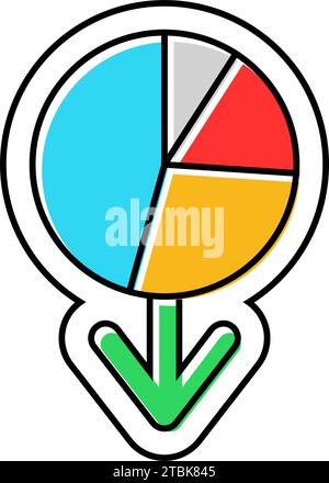 diagram loading statistical data line icon vector. diagram loading ...