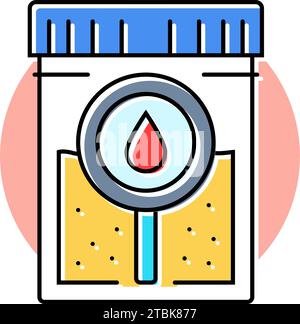 rapid heartbeat palpitations disease symptom color icon vector ...