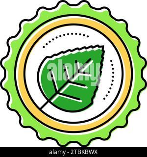 certification green living color icon vector illustration Stock Vector ...