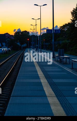 Jastarnia, Poland - July 25 2023: Beautiful cloudy sunset over long ...