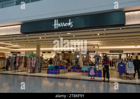 Harrods shop / outlet at Heathrow airport terminal 4 London UK Stock ...