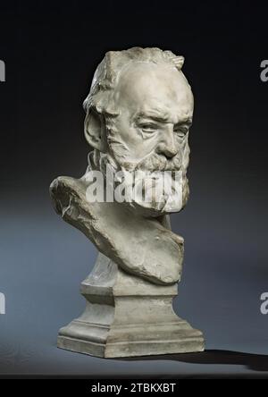 A bust of the famous French writer Victor Hugo, created as a tribute to ...