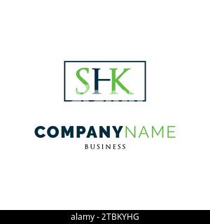 Initial Letter HSK Icon Logo Design Template Stock Vector Image & Art ...