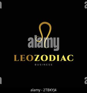 Leo Zodiac Icon Logo Design Template Stock Vector Image & Art - Alamy