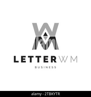 Initial letter WM icon logo design inspiration Stock Vector Image & Art ...