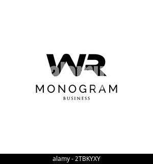 Initial letter wr logo or rw logo vector design template Stock Vector ...