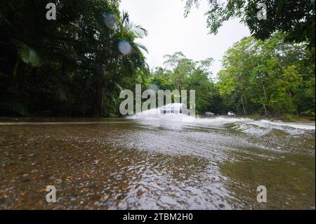 Flooded road, climate, river, rainforest, jungle, rain, flood, flooding ...