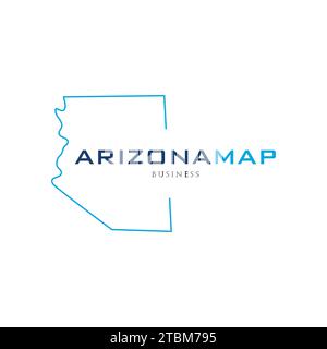 Arizona Map Icon Logo Design Template Stock Vector Image & Art - Alamy