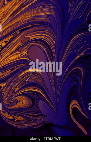 Abstract marbling floral pattern for fabric, tile design. background ...