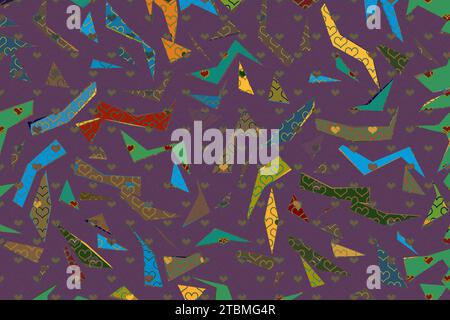 Abstract picture of the heart. Creative marbling heart pattern ...