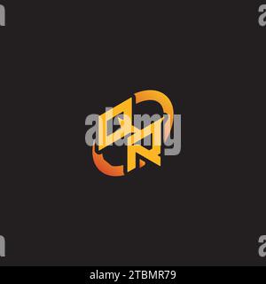 RQ combination letter unique initials logo esport for gaming team ...