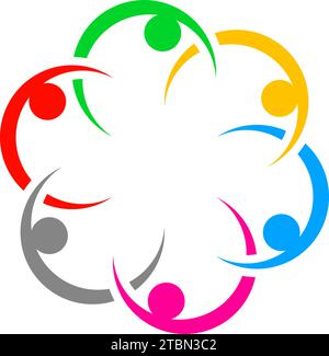 Group of people. Teamwork management symbol. Vector audience concept ...