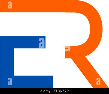 letter er simple geometric motion logo vector Stock Vector Image & Art ...