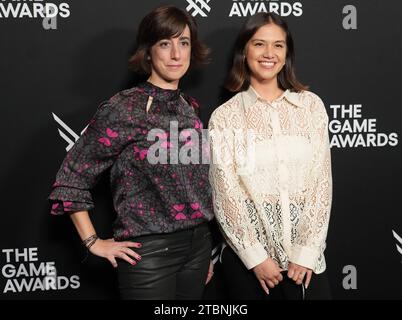 (L-R) Caroline Marchal and Ashley Corrigan at The Game Awards 2023 held ...