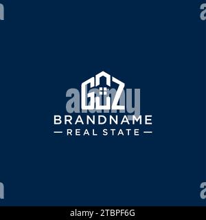 GZ initial monogram with building logo design ideas Stock Vector Image ...