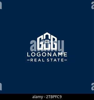 GG initial monogram with building logo design ideas Stock Vector Image ...